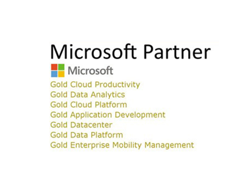 7 Microsoft Gold Partner Accreditations - Bridgeall